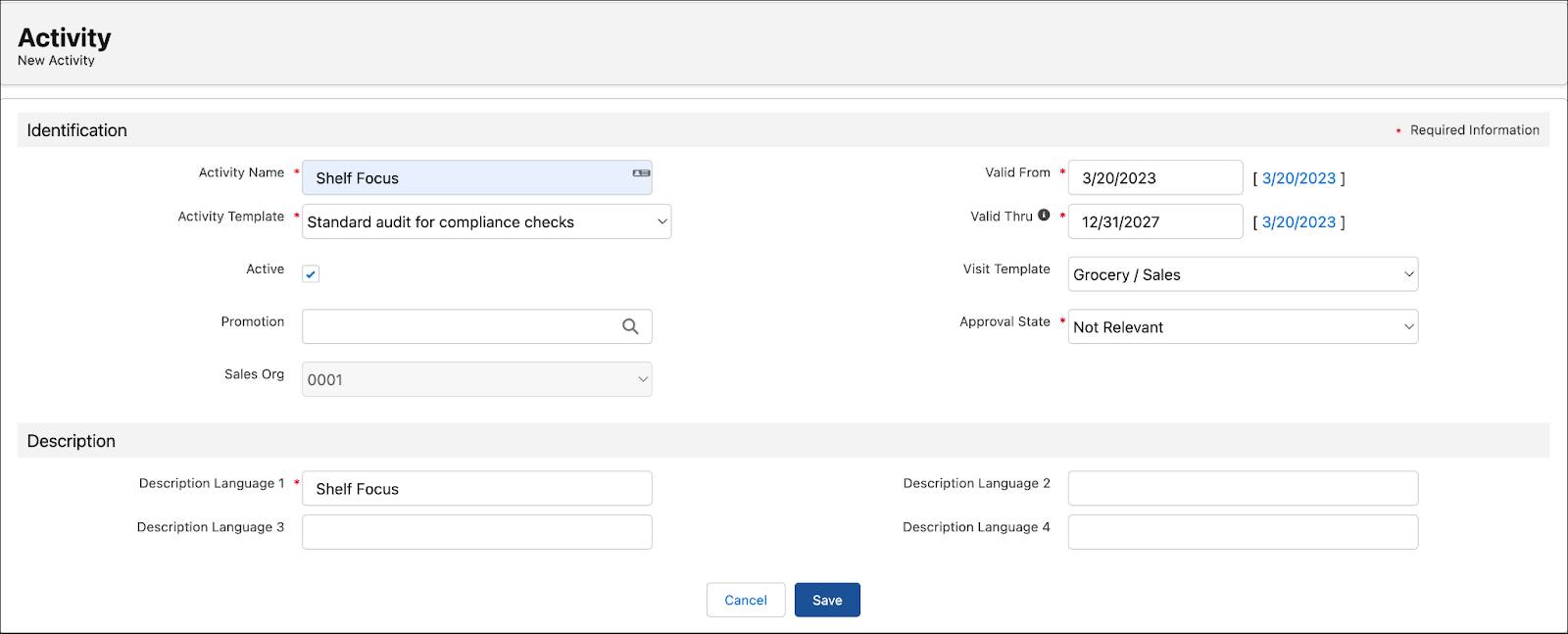 Create Activity Templates and Activities | Salesforce Trailhead