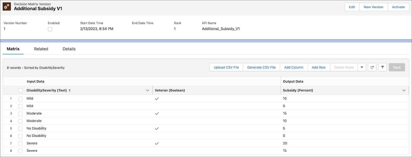 Create a Decision Matrix | Salesforce Trailhead