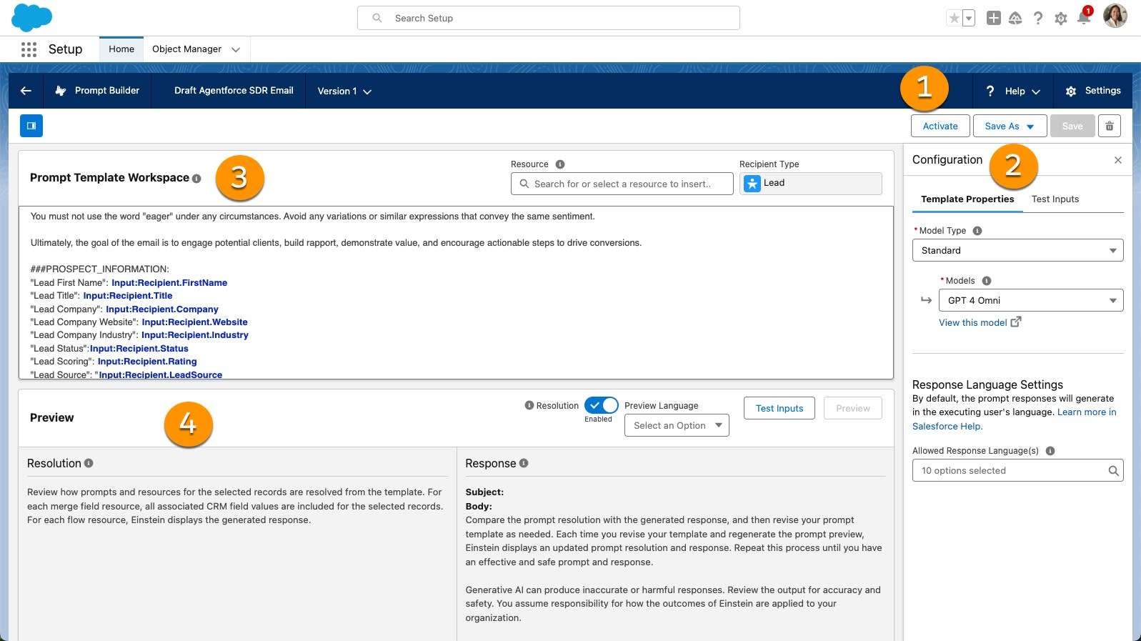 Agentforce SDR をカスタマイズする | Salesforce Trailhead