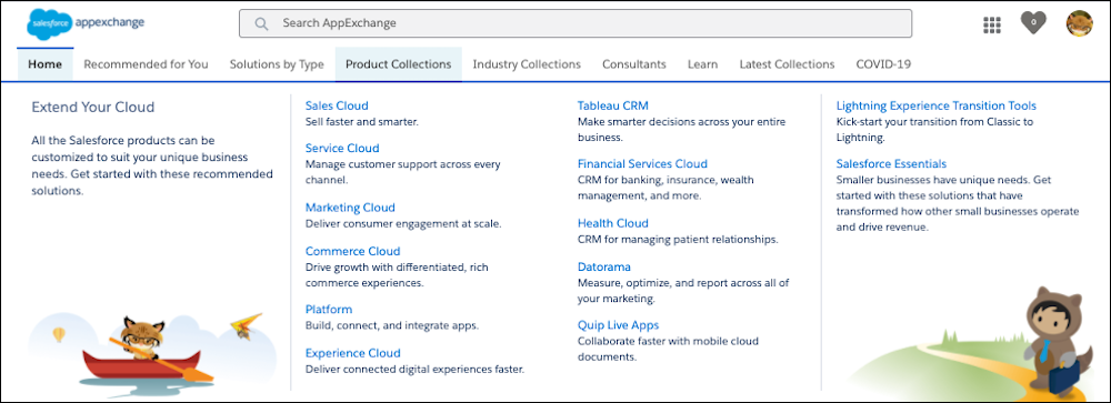 Unité Navigation sur AppExchange | Salesforce Trailhead