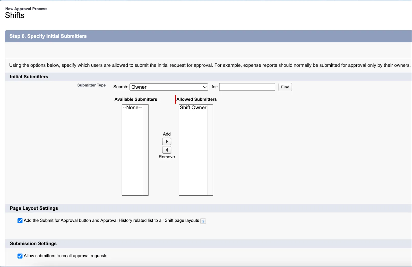 Approval Process Setup Guide