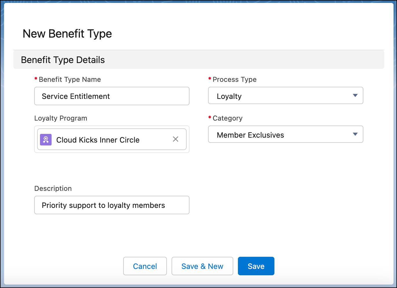 Create Benefit Types and Benefits Unit | Salesforce Trailhead