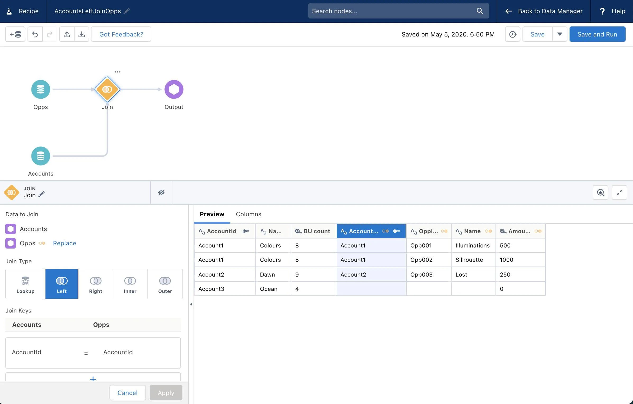 Join Data in Data Prep | Salesforce Trailhead