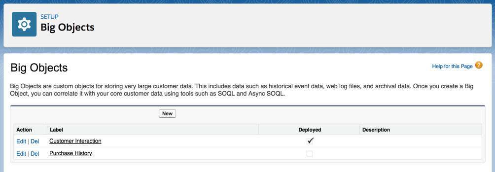Define Custom Big Objects | Salesforce Trailhead Define Custom Big Objects | Salesforce Trailhead
