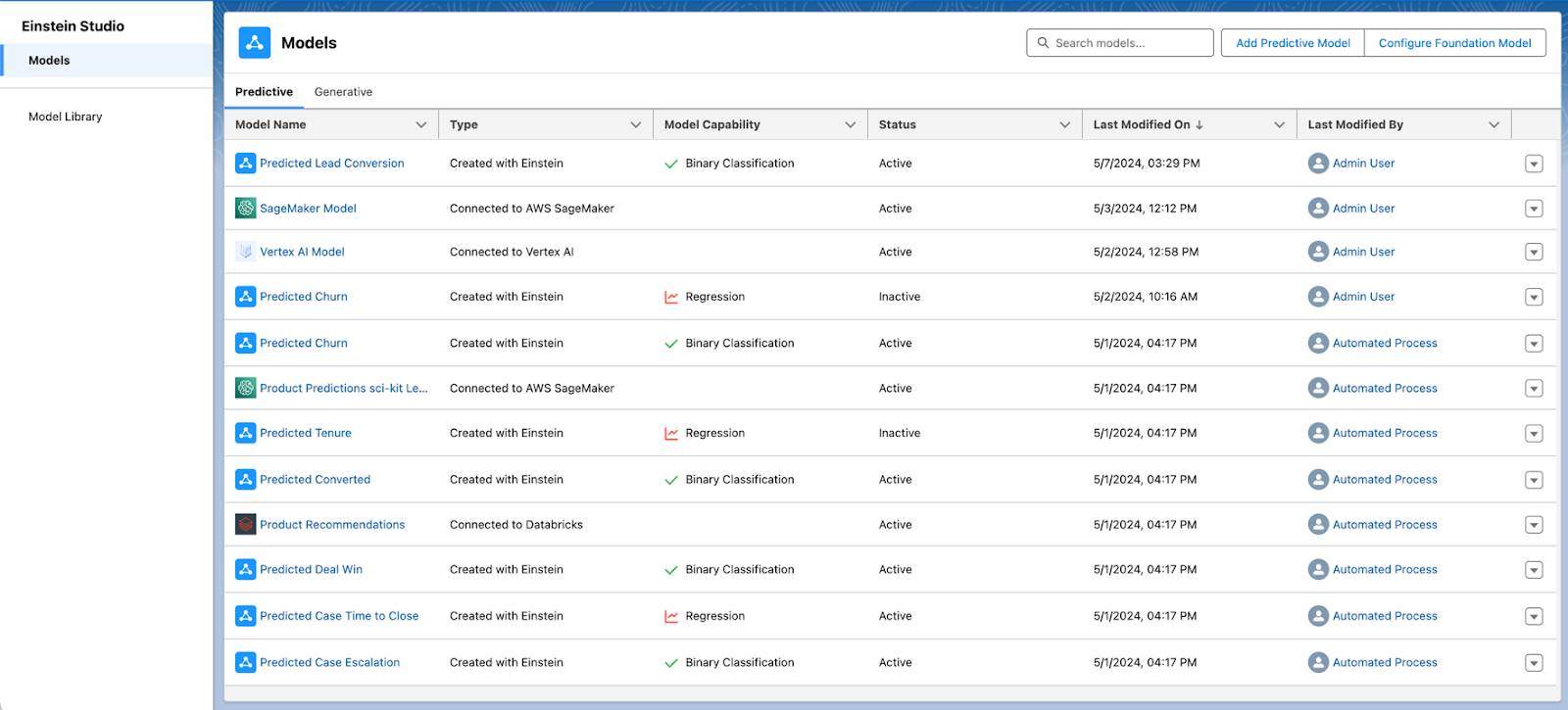 Get to Know Einstein Studio | Salesforce Trailhead