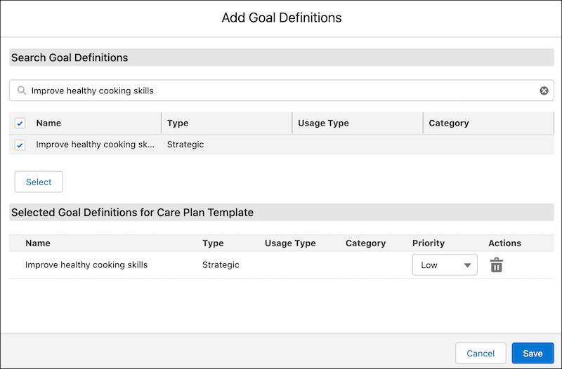 Unidad Configure Care Plan Templates | Salesforce Trailhead