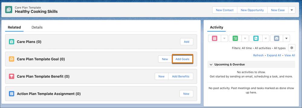 Configure Care Plan Templates Unit | Salesforce Trailhead