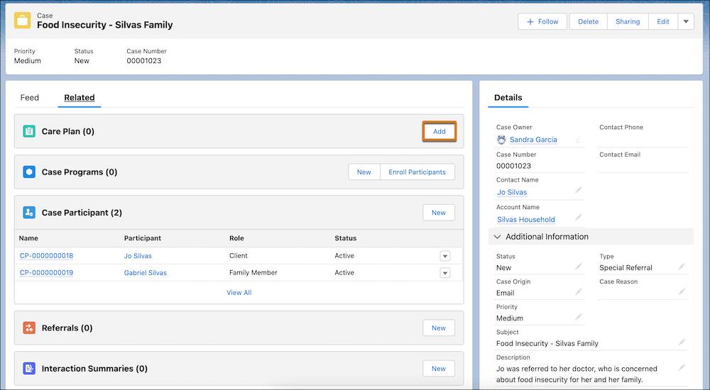 Create a Care Plan Unit | Salesforce Trailhead