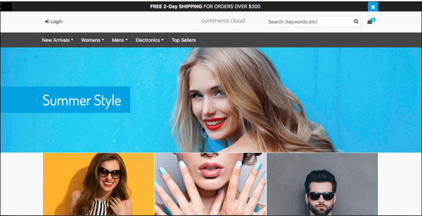 Explorar a arquitetura de referência da Storefront Reference