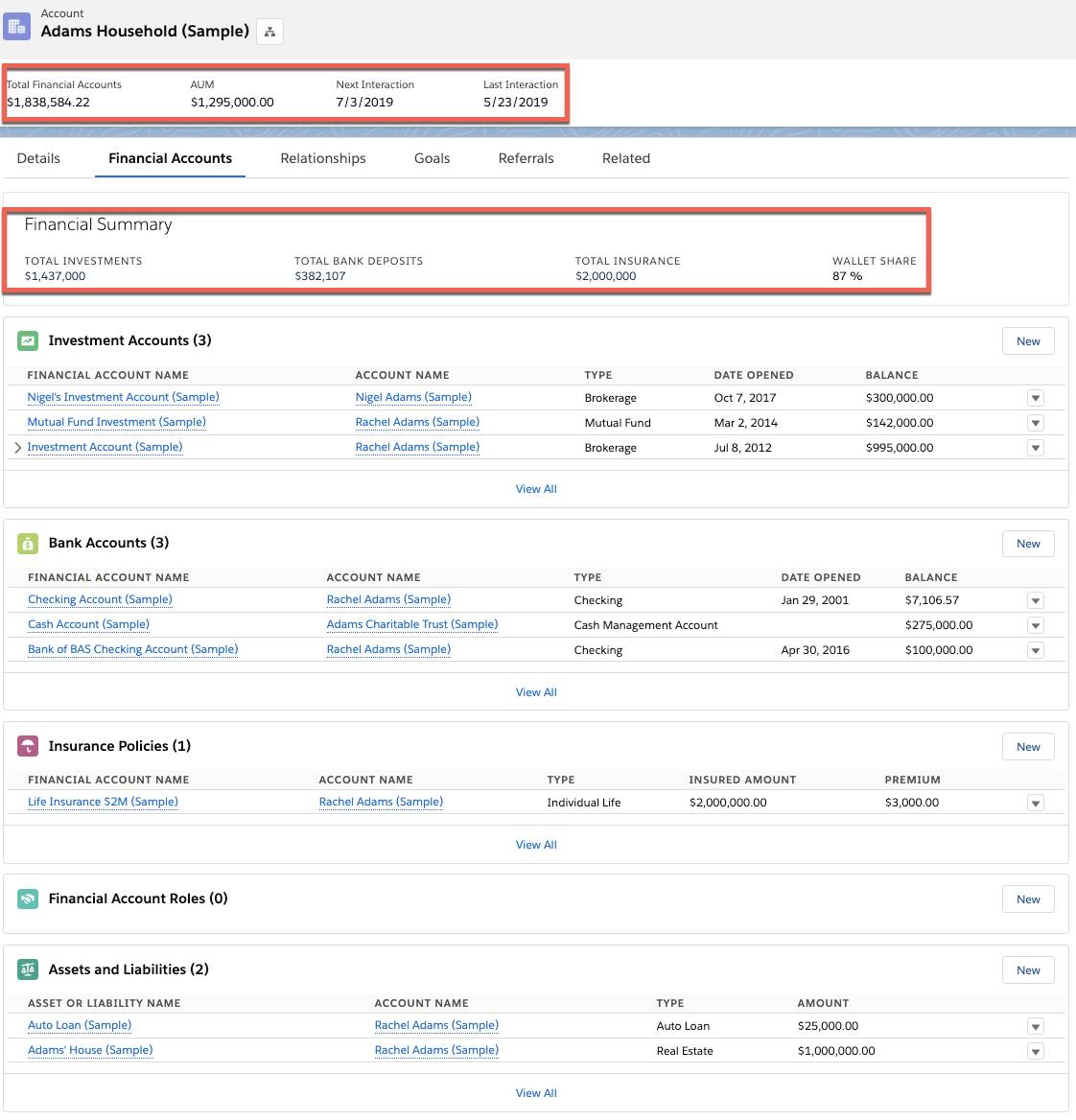 Create Financial Accounts and Holdings Unit | Salesforce Trailhead