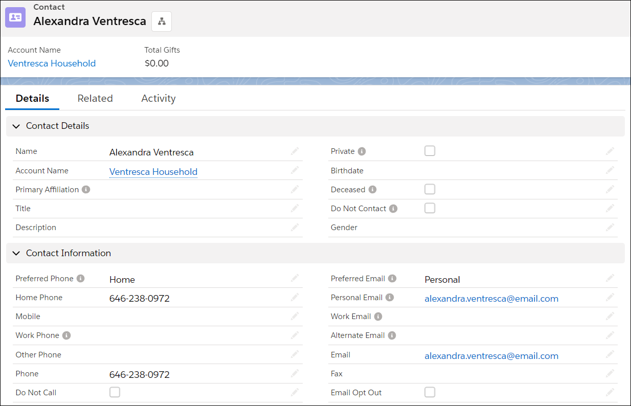 Find, Create, and Edit Constituent Records Unit | Salesforce Trailhead
