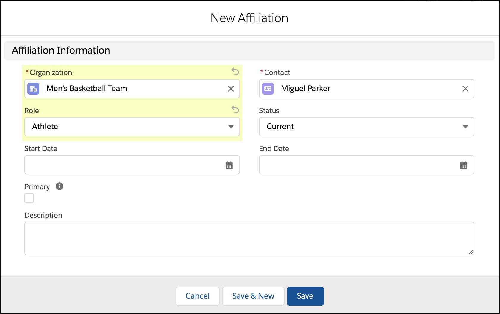 Define Affiliations Unit | Salesforce Trailhead