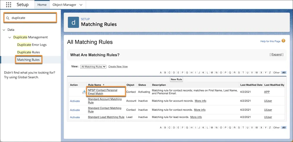 Manage Duplicate Contacts And Accounts Solution