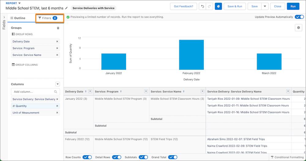 Modify PMM Reports and Dashboards Unit | Salesforce Trailhead