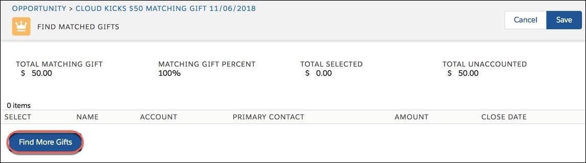 Create Matching Gifts | Salesforce Trailhead