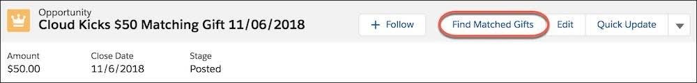 Matching Gifts Process | Salesforce Trailhead