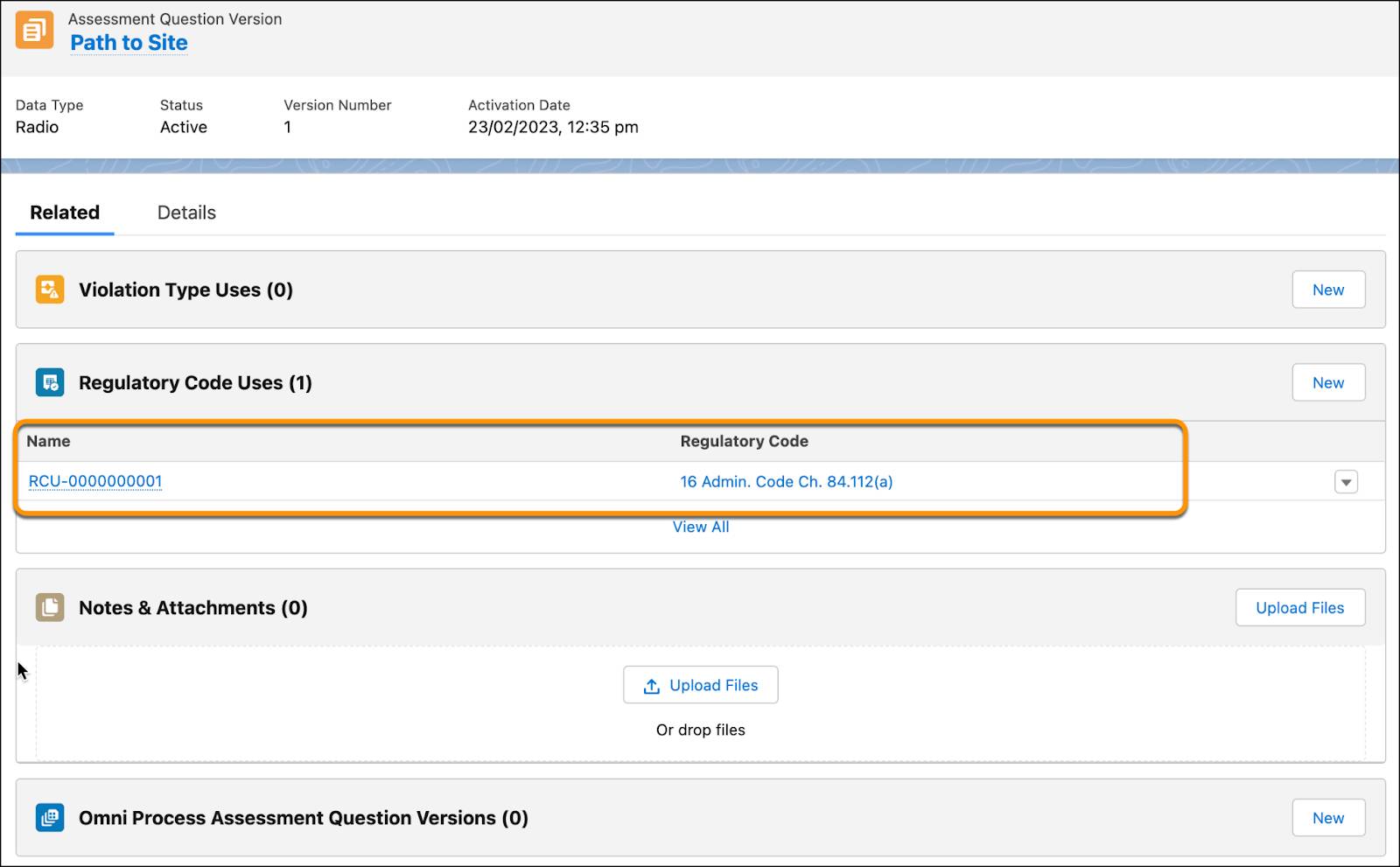 Set Up Questions and Regulatory Codes | Salesforce Trailhead