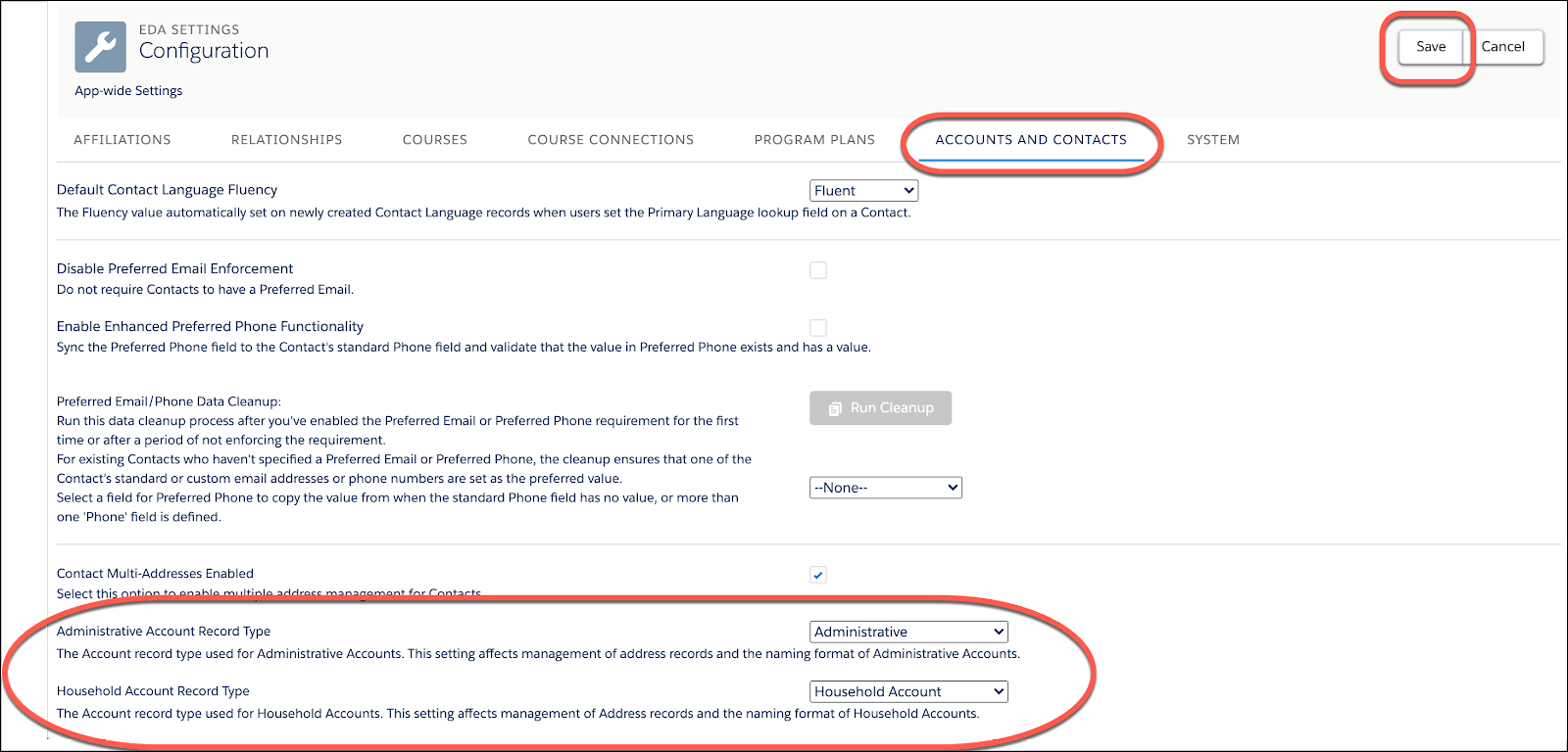 Configure EDA Settings Unit | Salesforce Trailhead