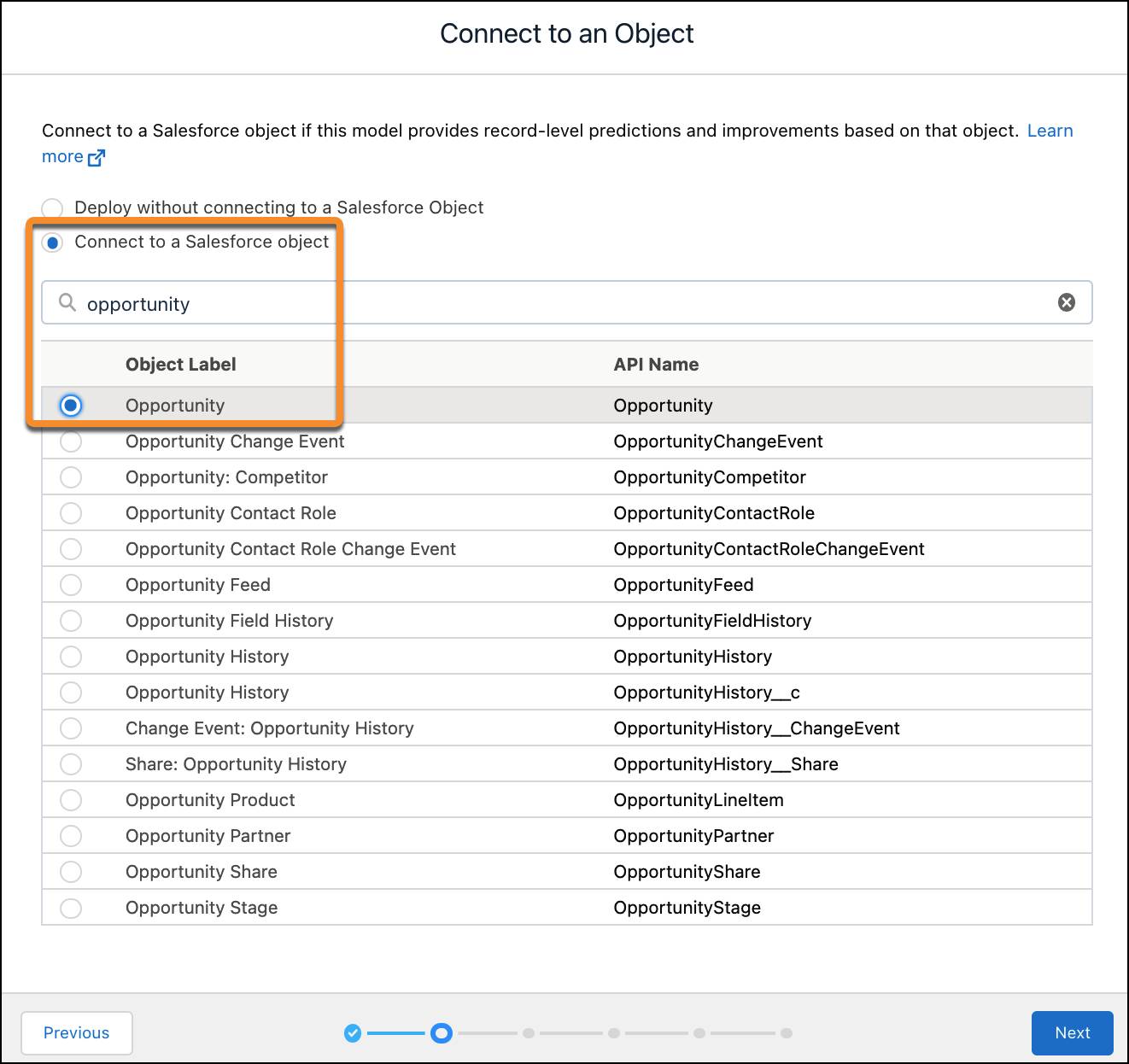 Deploy a Model | Salesforce Trailhead