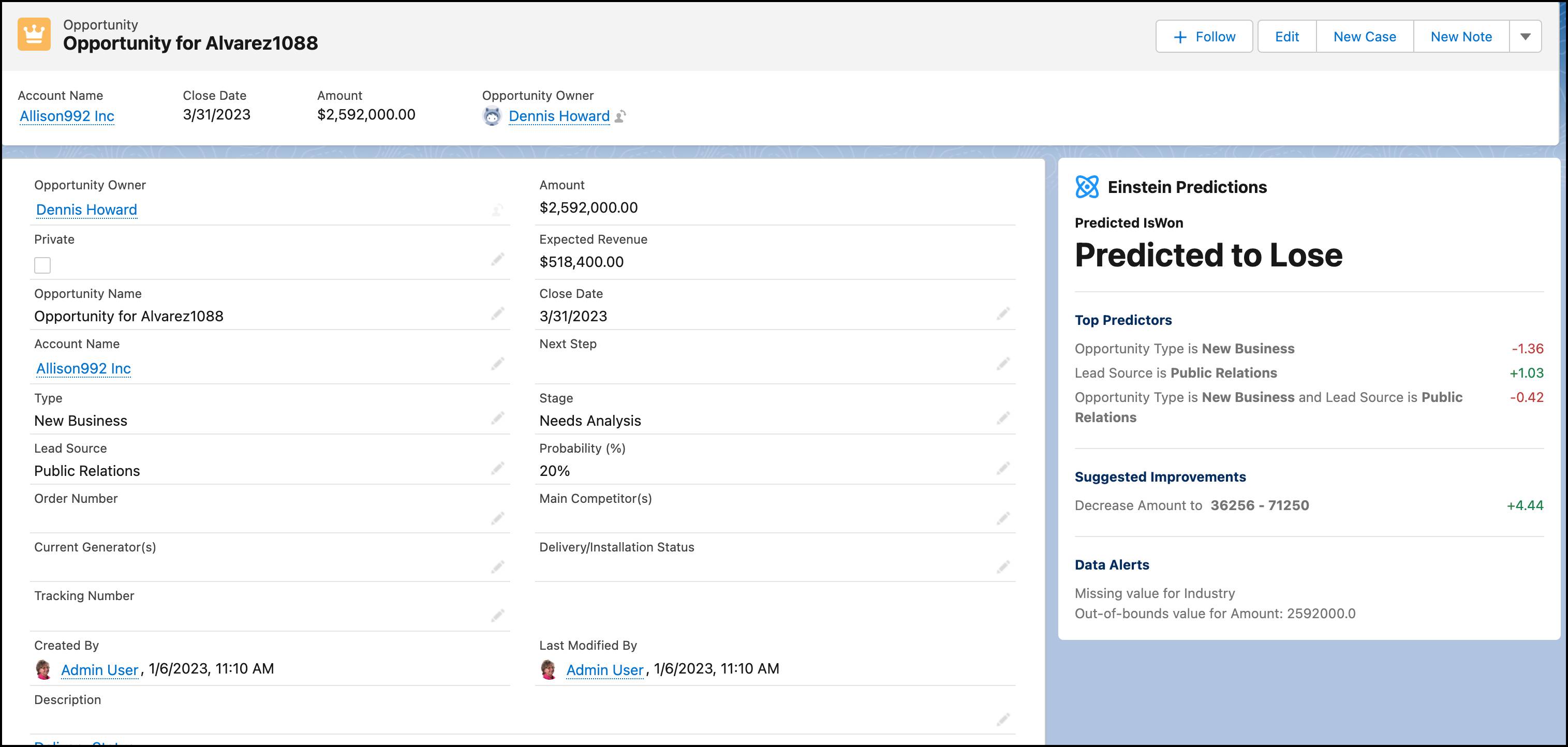 Predict and Improve Outcomes | Salesforce Trailhead