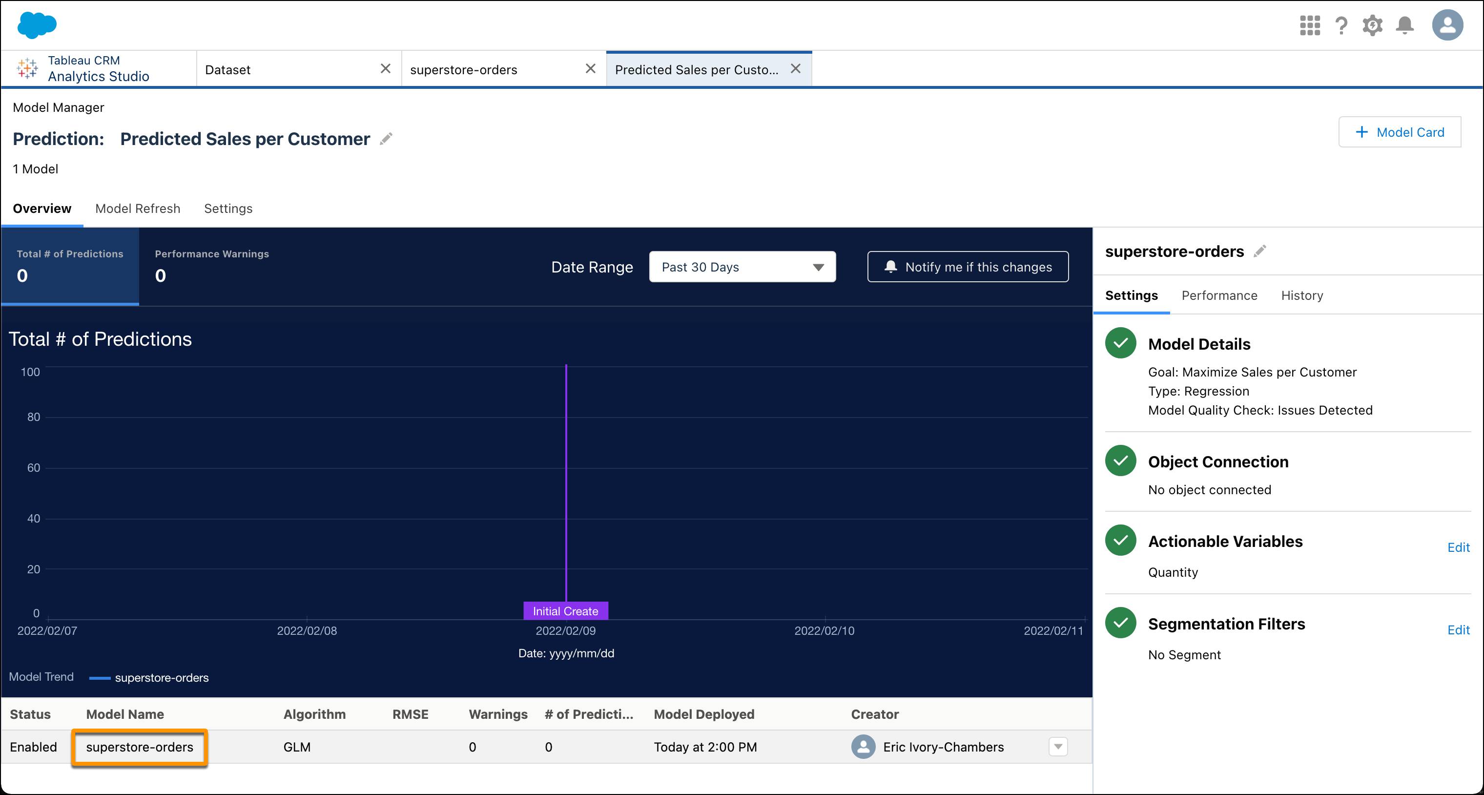 Unidad Set Up Predictions in Salesforce | Salesforce Trailhead