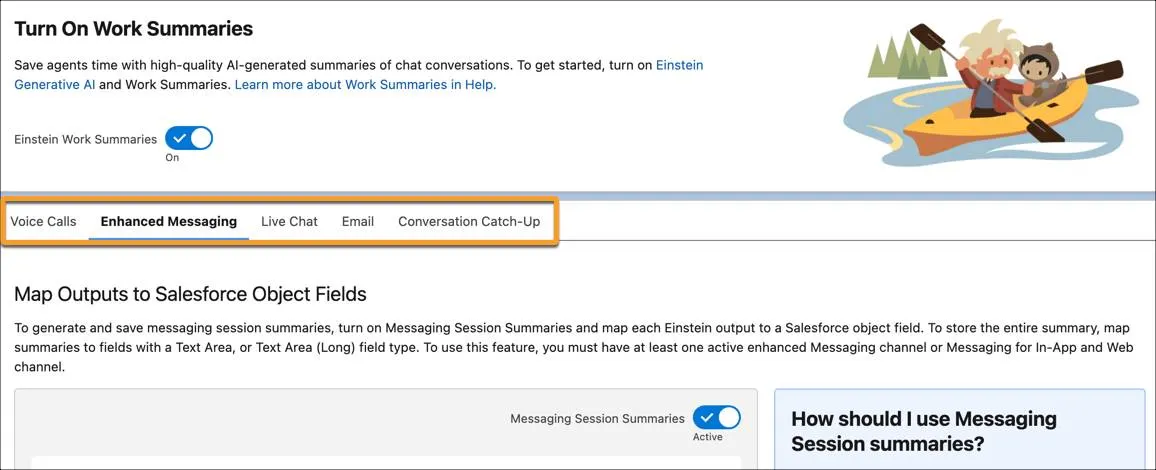 Configure And Activate Work Summaries Salesforce Trailhead