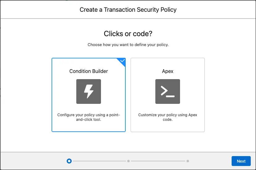 Create Transaction Security Policies