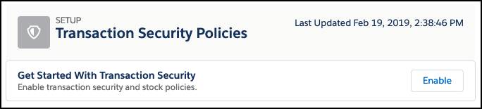 Create Transaction Security Policies 유닛 Salesforce Trailhead