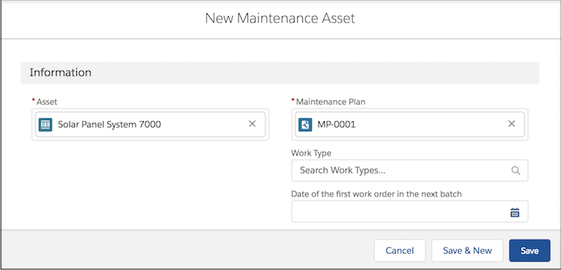 Create Maintenance Plans Unit | Salesforce Trailhead