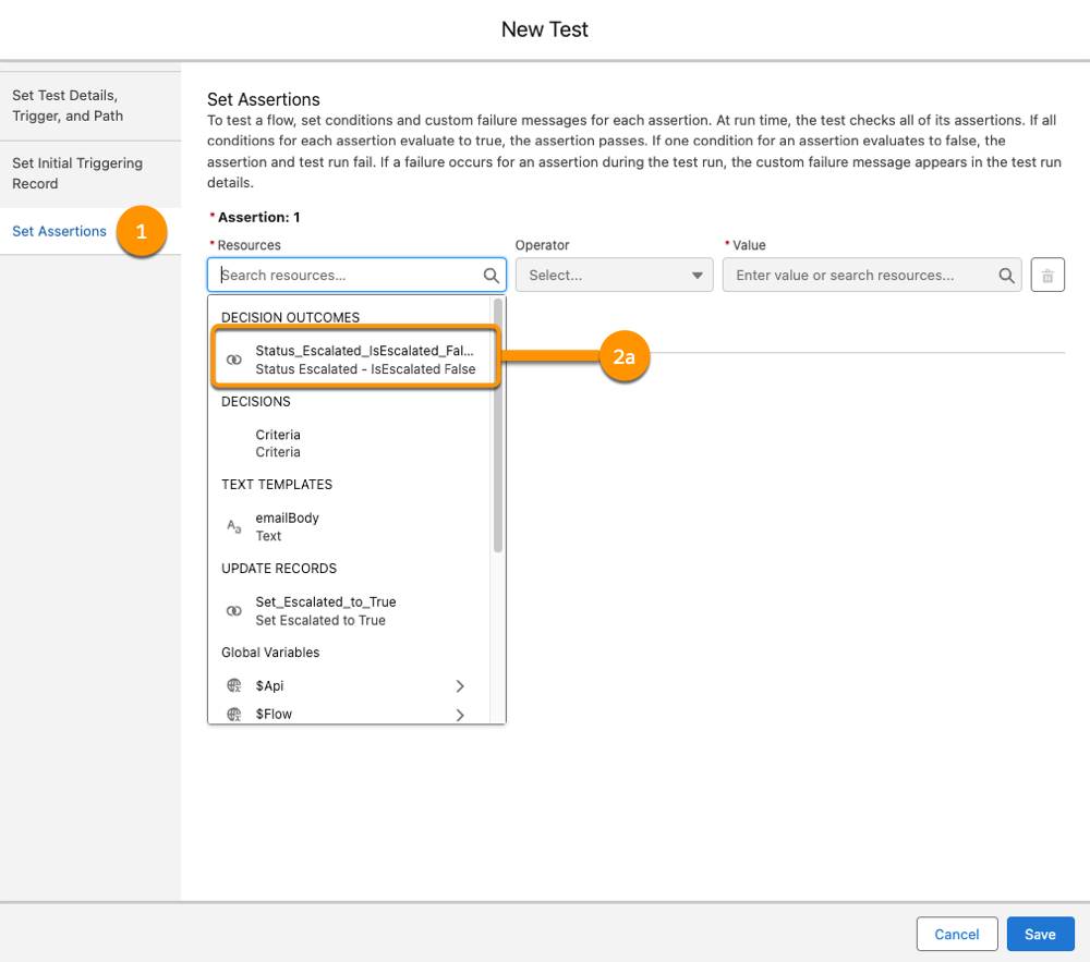 Create Flow Tests Salesforce Trailhead 