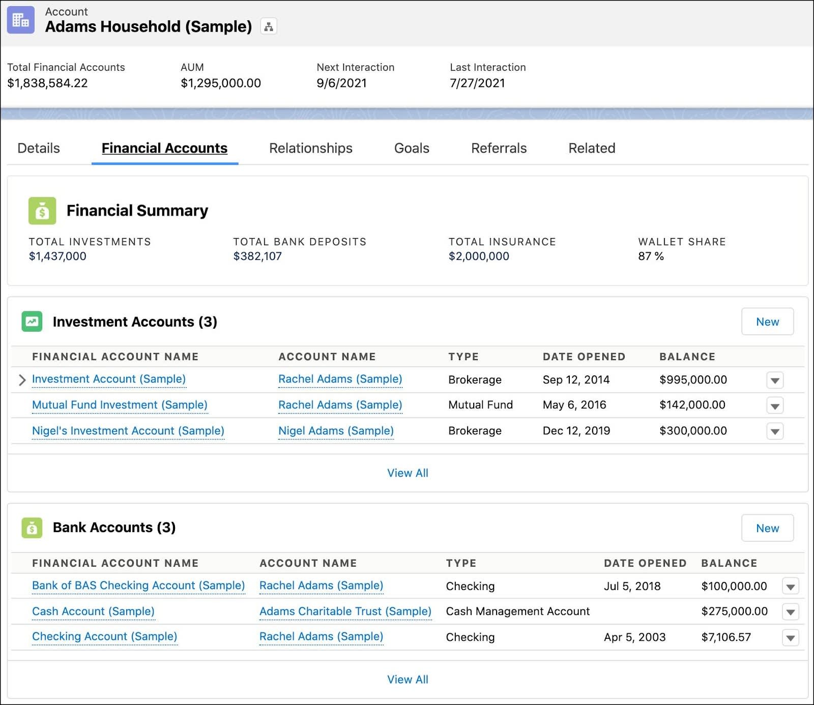 Create and Manage Household Groups for Financial Planning | Salesforce