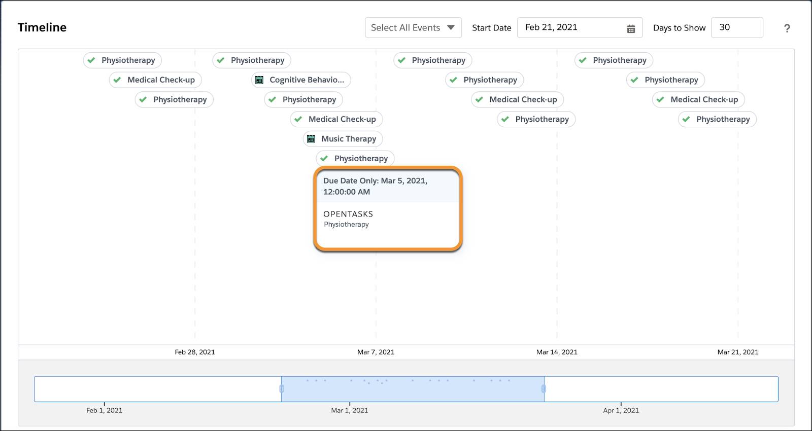 Add Objects to the Health Timeline Unit | Salesforce Trailhead