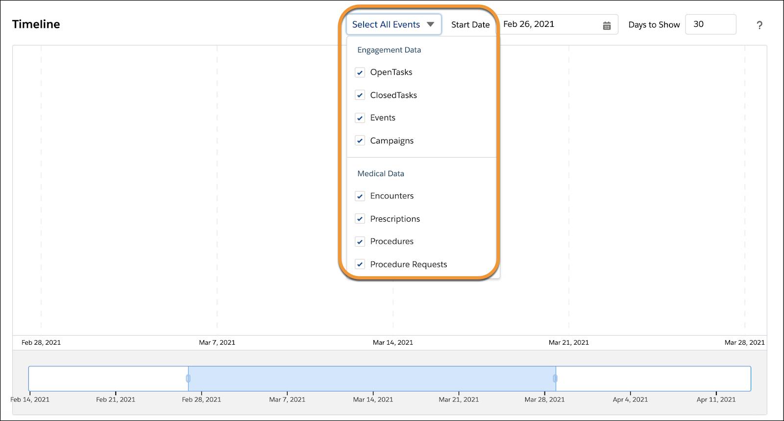 Unidad Add Objects To The Health Timeline Salesforce Trailhead