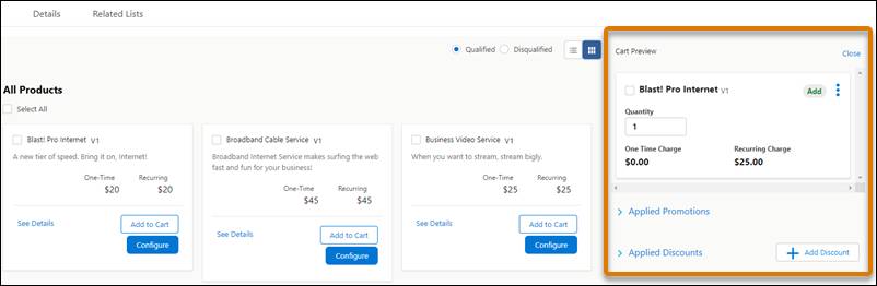 Add Products to the Cart | Salesforce Trailhead