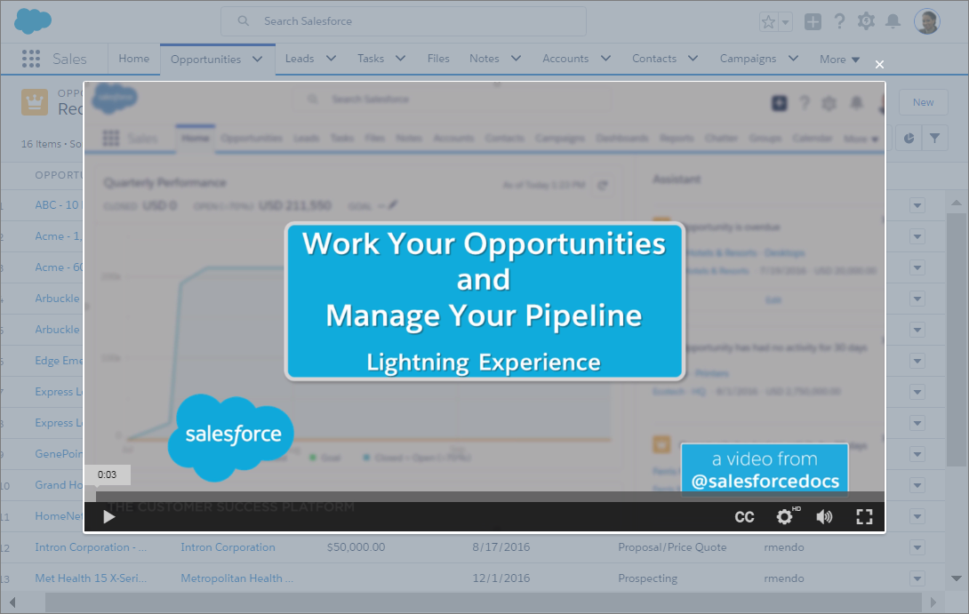 Lightning Experience のナビゲーションと設定 単元 | Salesforce Trailhead