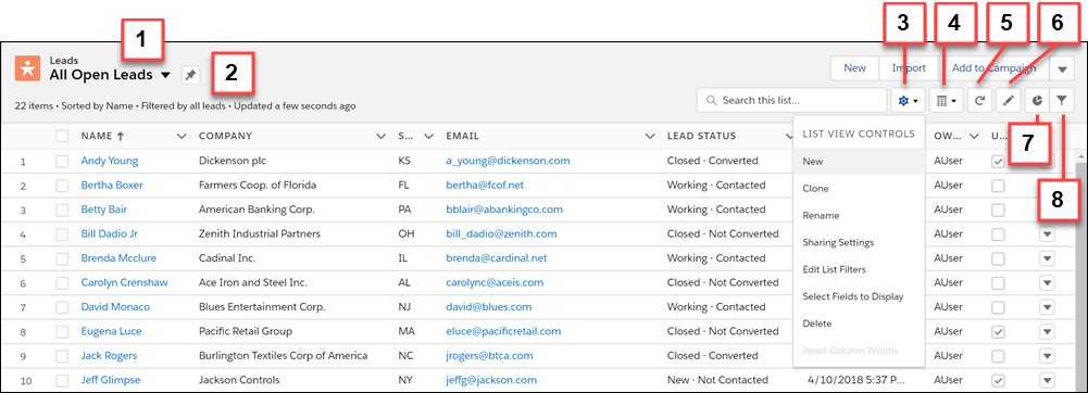 Work With List Views Unit Salesforce Trailhead