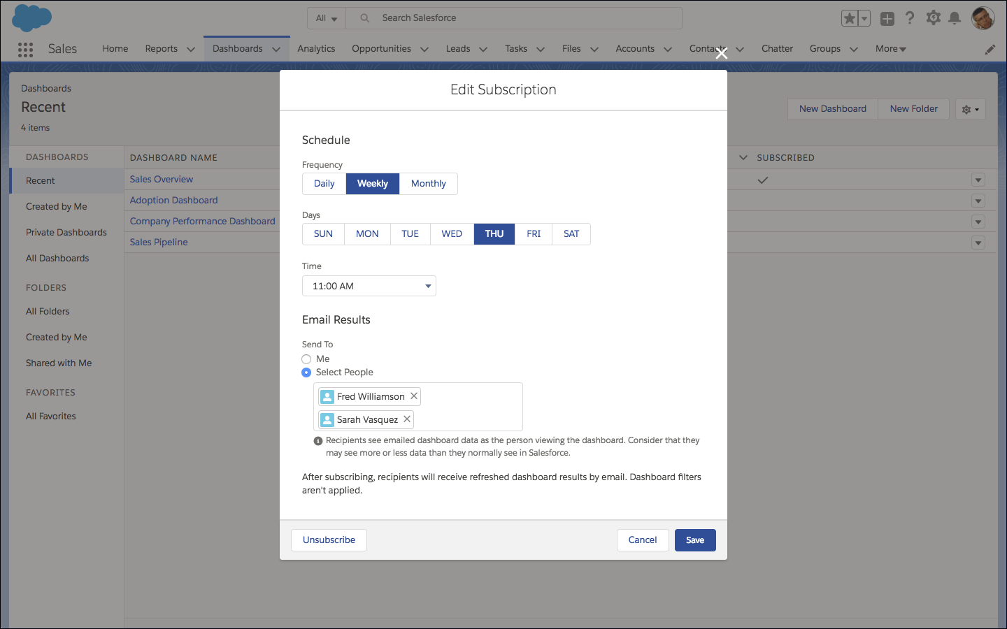 レポートとダッシュボードを使用したデータの分析 単元 | Salesforce Trailhead