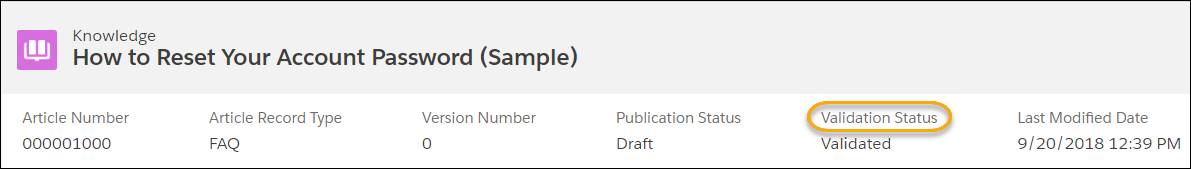 Set Up the Validation Status Unit | Salesforce Trailhead