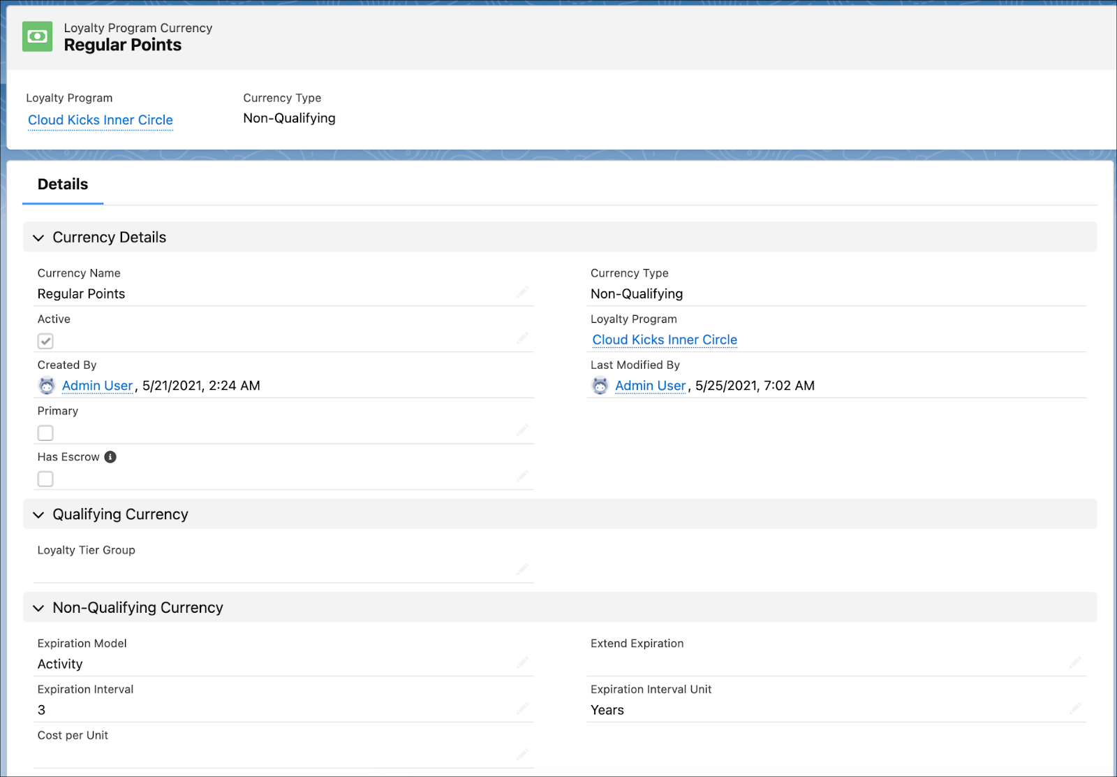 Set Up a Loyalty Program Unit | Salesforce Trailhead