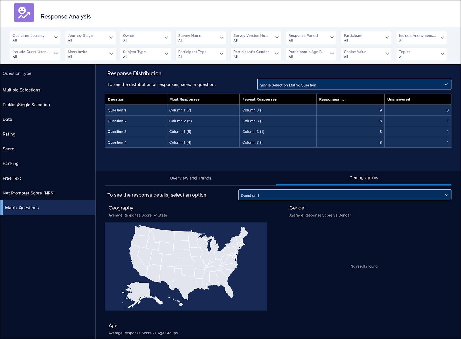 Get Started with Matrix Questions | Salesforce Trailhead