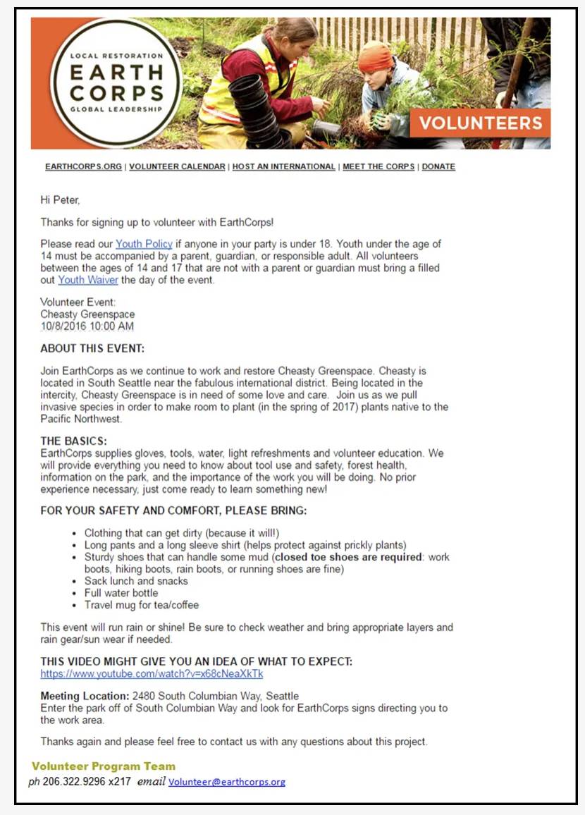 Unité Gestion des e-mails et des rapports de participation des