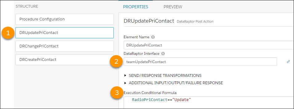 条件付き DataRaptor Load を使用して Integration Procedure を構築する | Salesforce