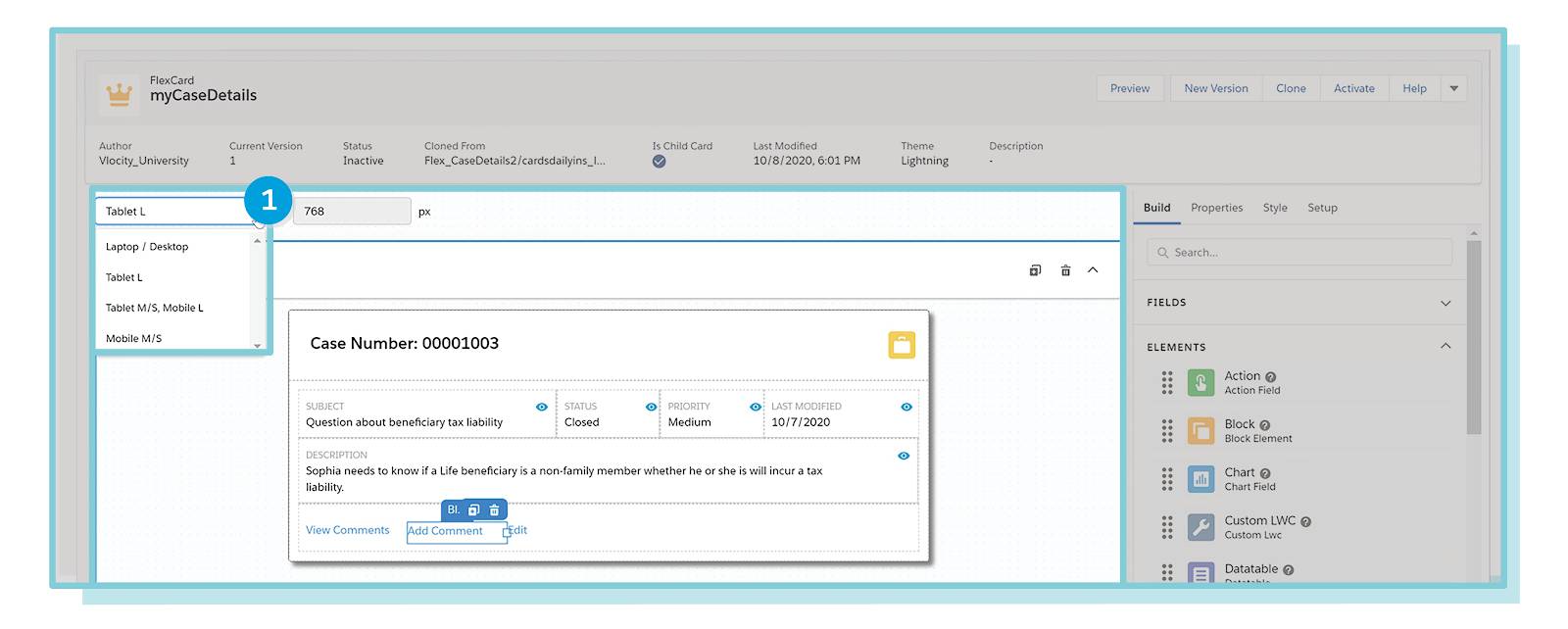 FlexCard Designer の詳細を確認する 単元 | Salesforce Trailhead