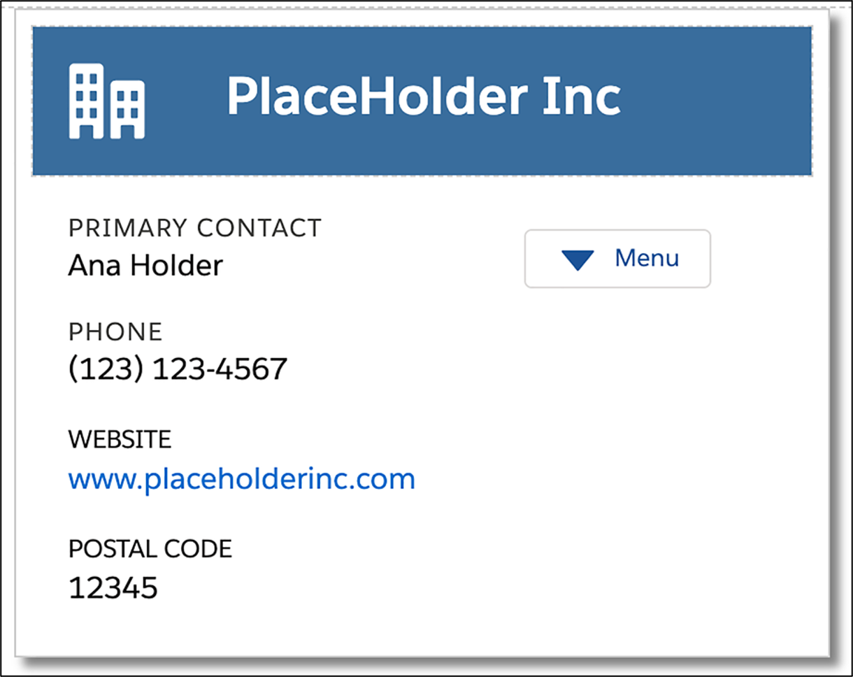 Style Flexcard Elements Unit Salesforce Trailhead