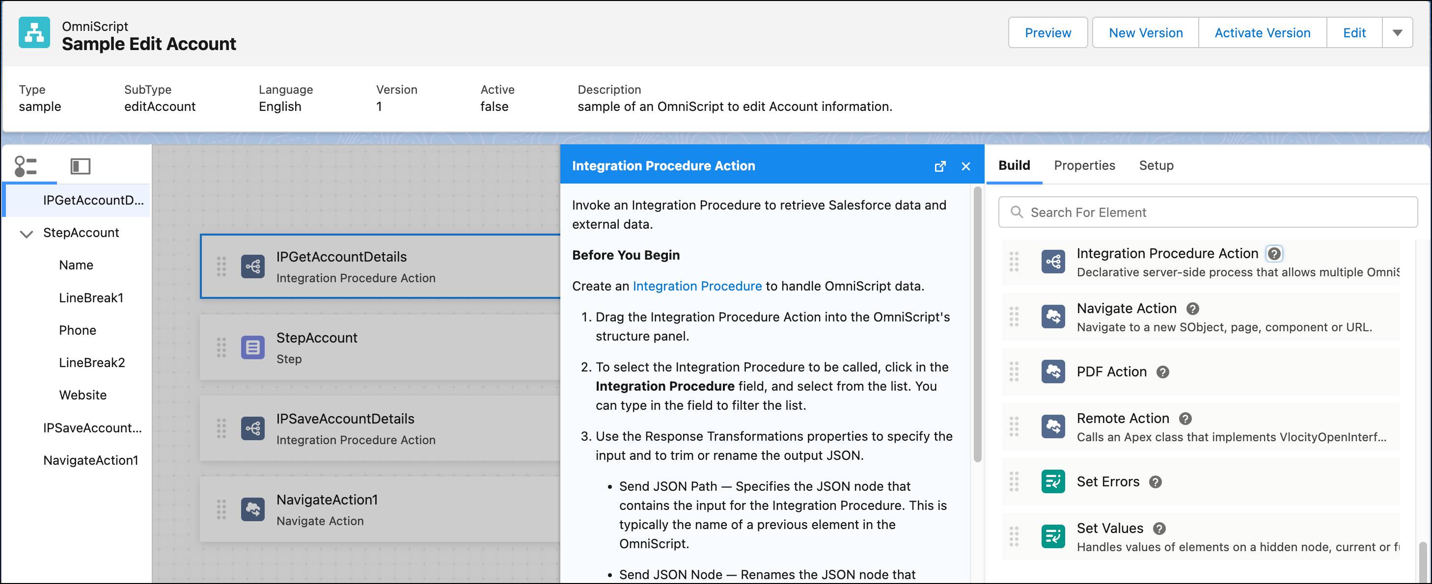 Unità Dig Into The Omniscript Designer Salesforce Trailhead 