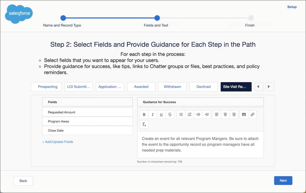Unidade Understand and Customize Sales Processes and Paths