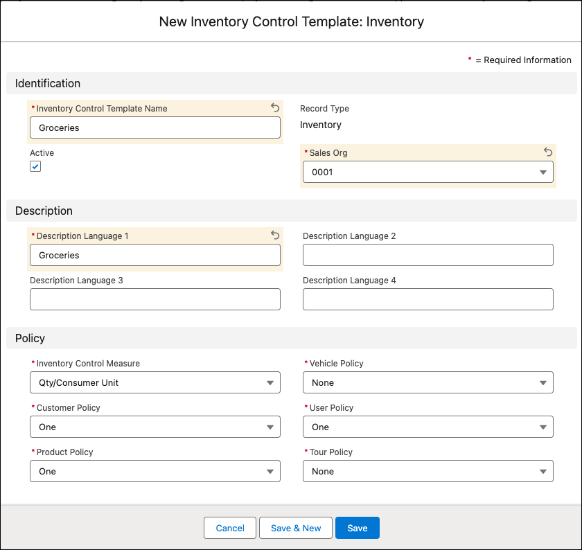 Unità Create Inventory Transactions | Salesforce Trailhead