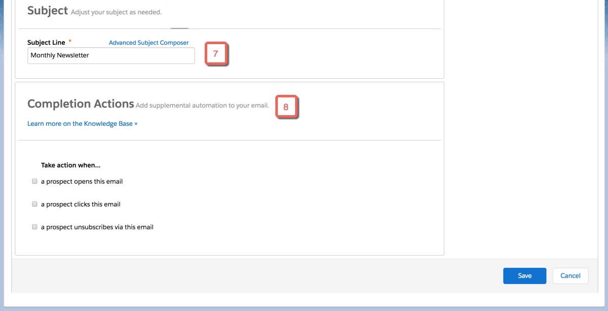 Test and Send an Email in Account Engagement Unit | Salesforce