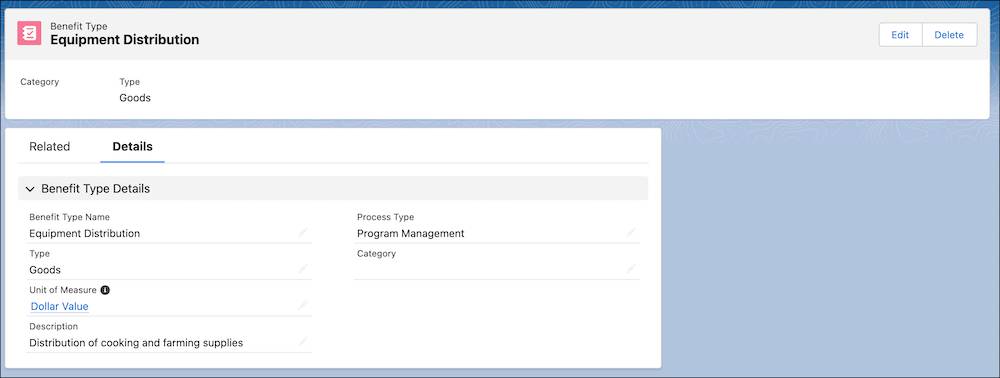Set Up Programs, Benefit Groups, and Benefits Unit | Salesforce