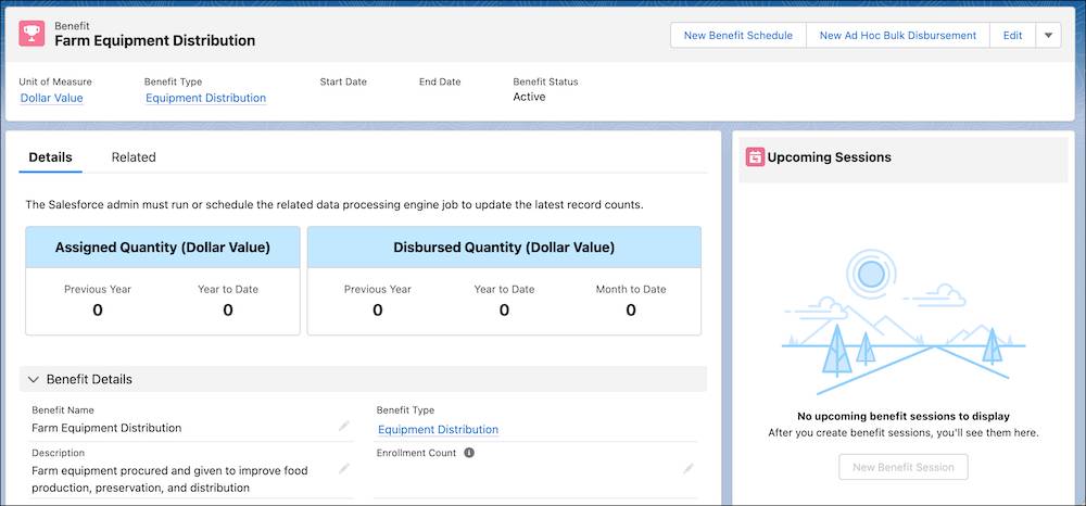 Set Up Programs, Benefit Groups, and Benefits Unit | Salesforce